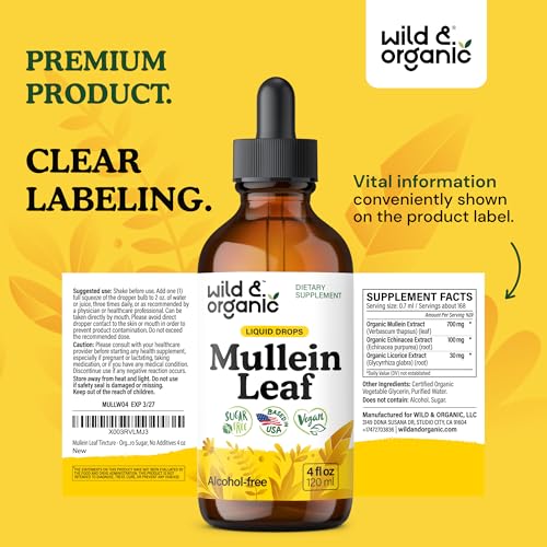 Mullein extract for herbal remedies