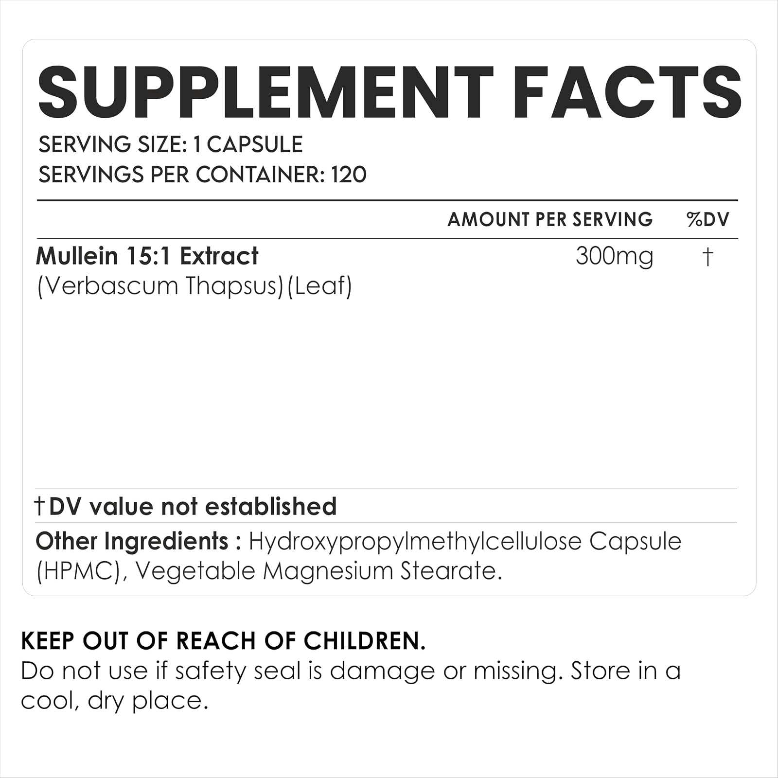 Mullein extract for respiratory health