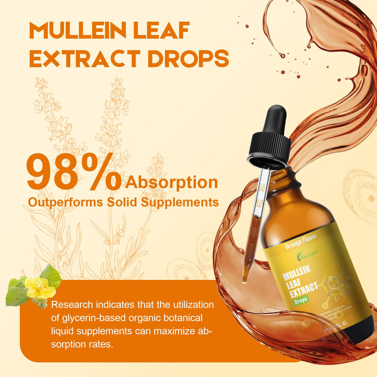 Mullein extract for soothing airways
