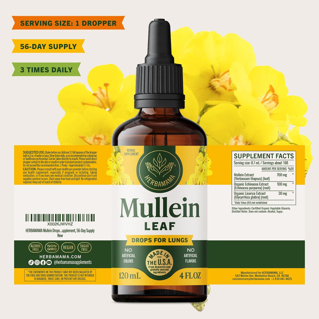 Mullein extract for soothing lungs