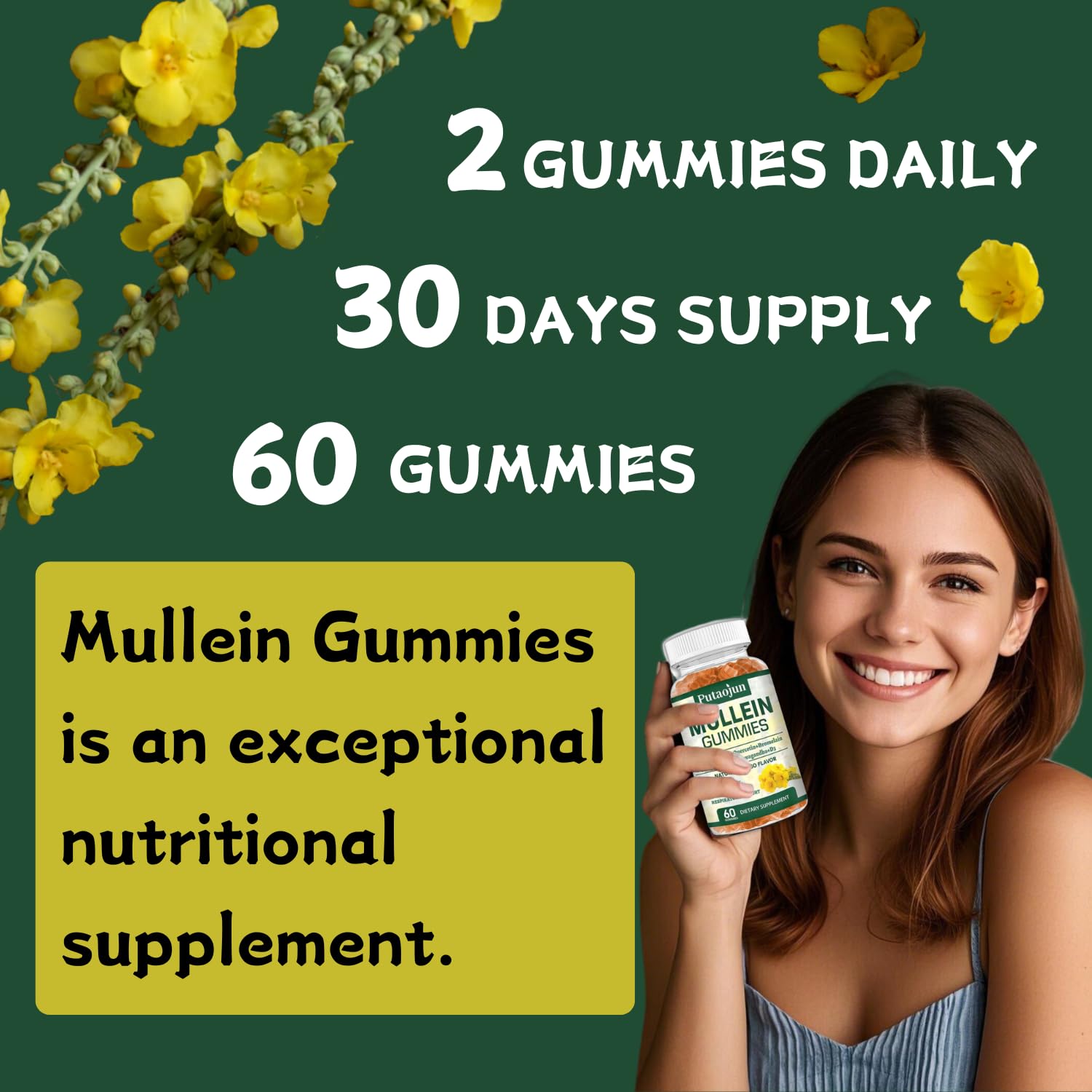 Mullein gummies for daily wellness