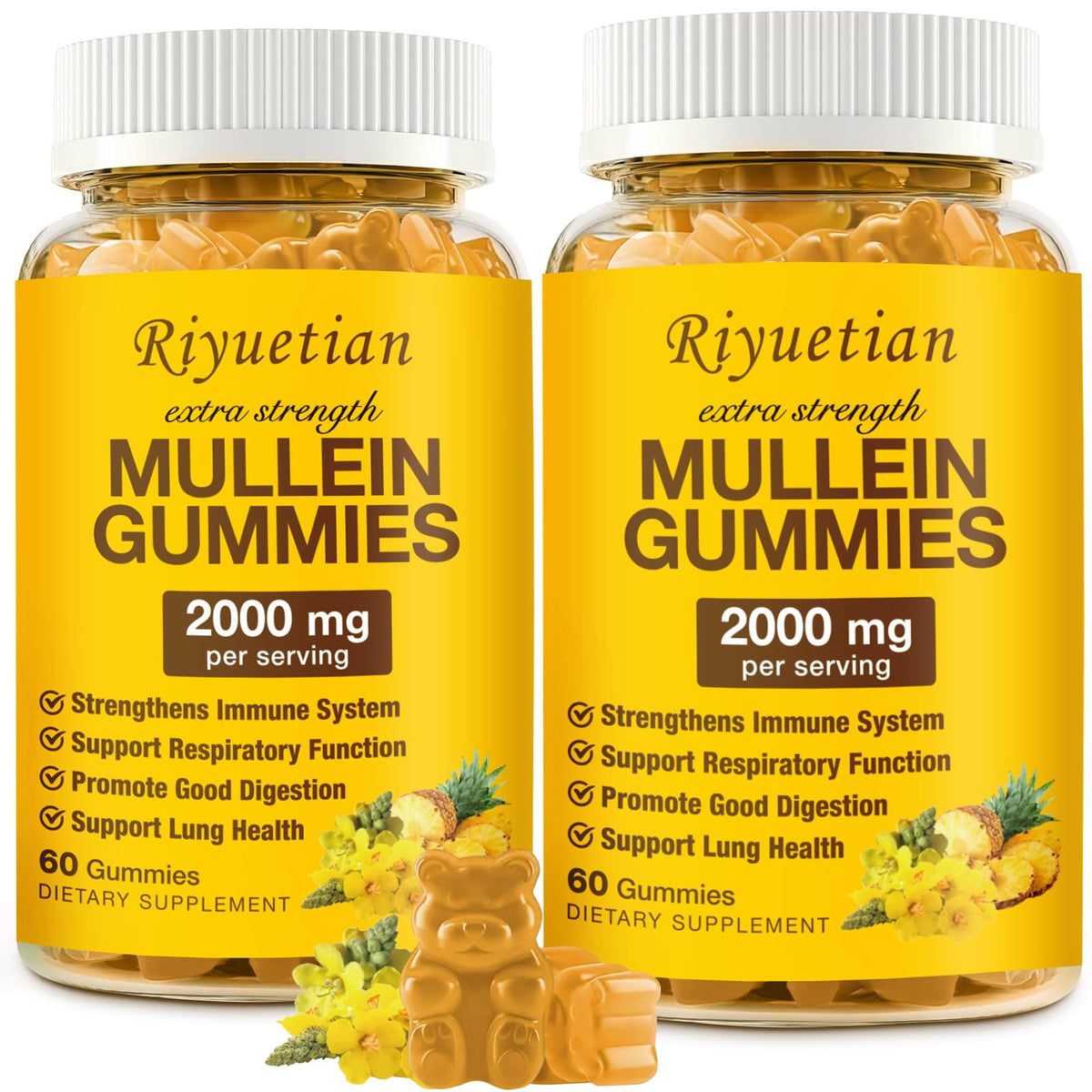 Mullein gummies for respiratory health