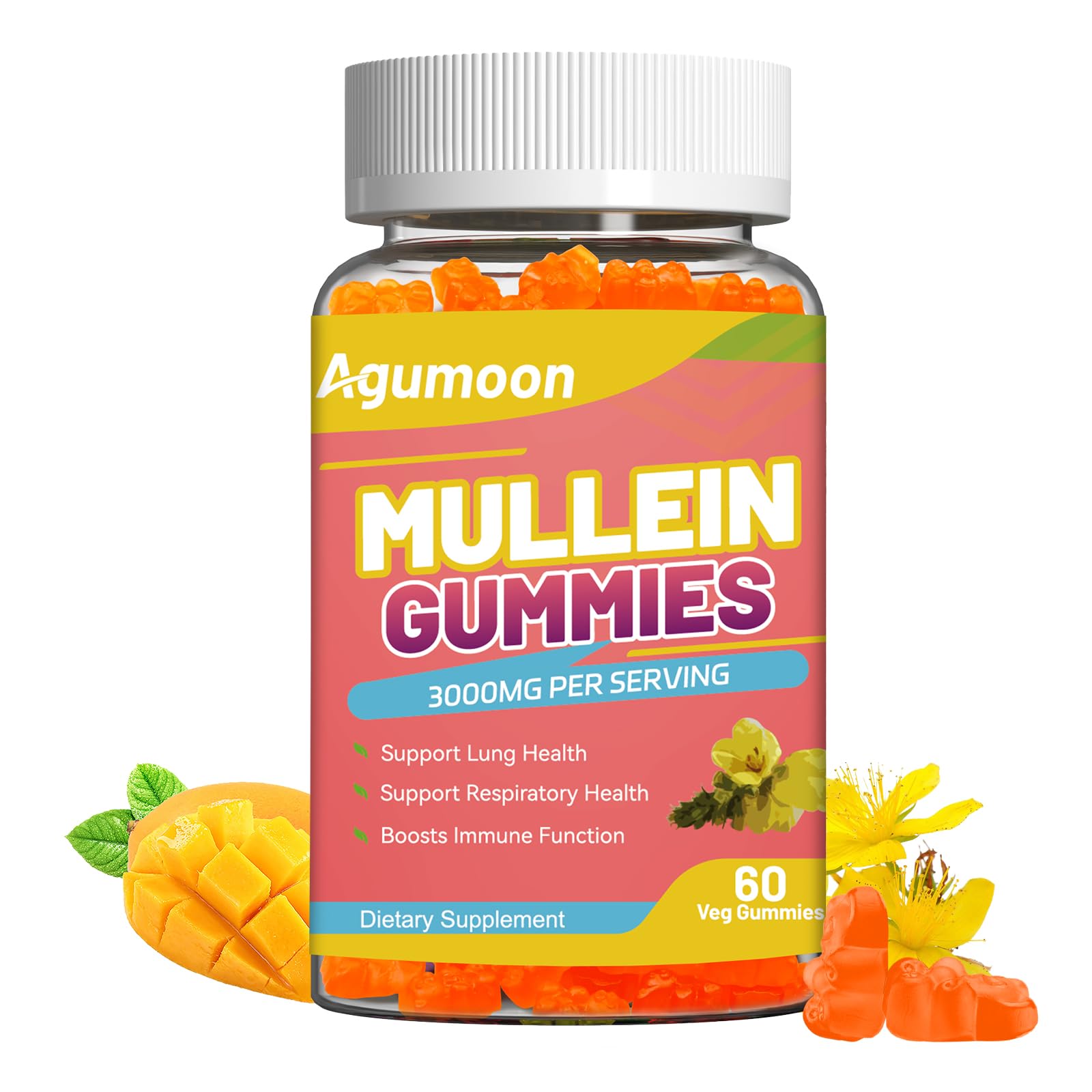 Mullein gummies for respiratory health