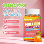 Mullein gummies for throat and lung health