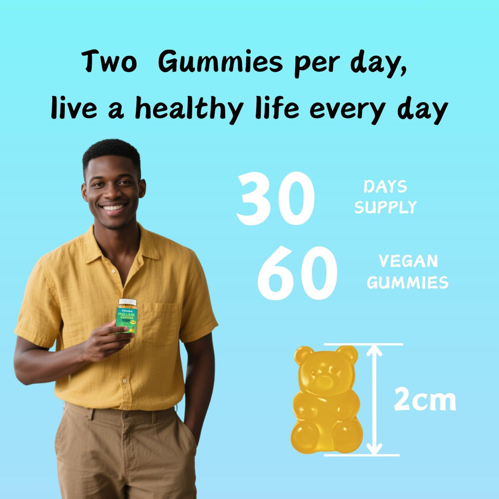 Mullein gummies for throat support