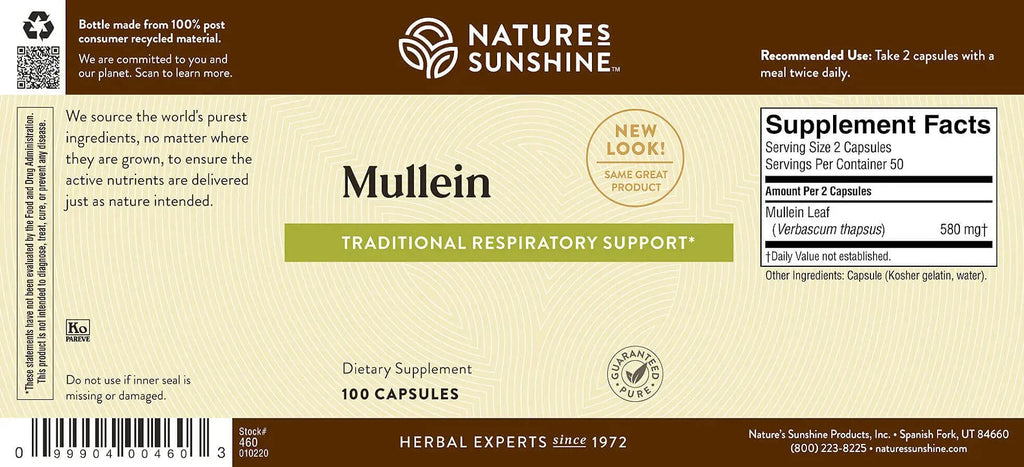 mullein herbal capsules for holistic health
