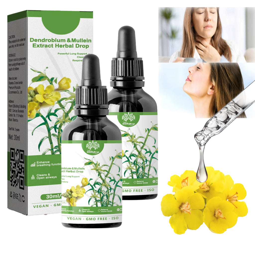 Mullein herbal drops for respiratory health