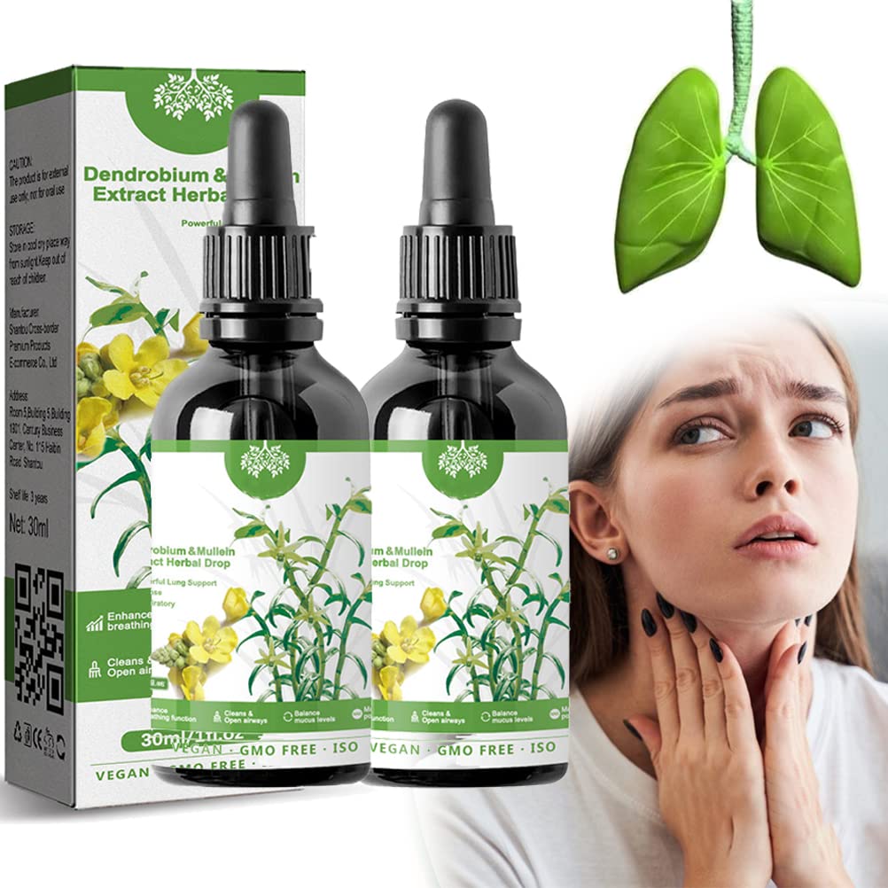 Mullein herbal drops for smokers
