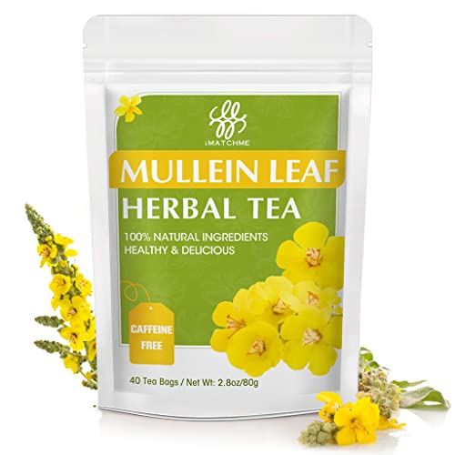 Mullein herbal tea bags for wellness