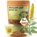 Mullein herbal tea for respiratory health