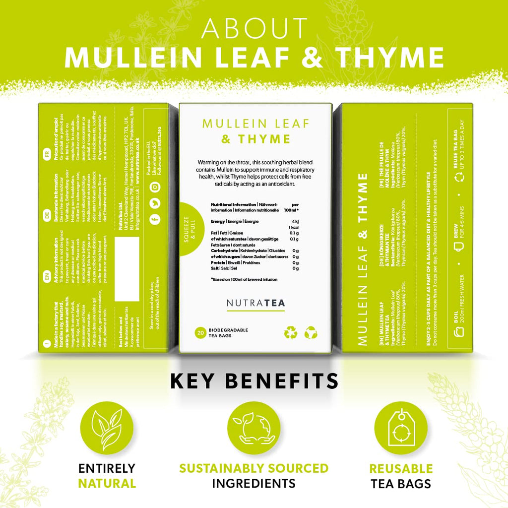 Mullein leaf and thyme benefits