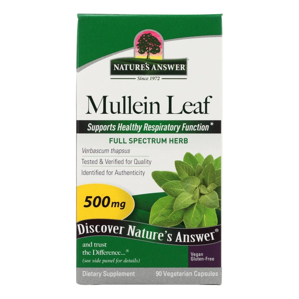 mullein leaf capsules for respiratory health