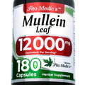 Mullein leaf capsules for respiratory health