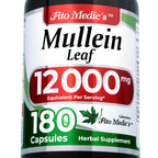 Mullein leaf capsules for respiratory health