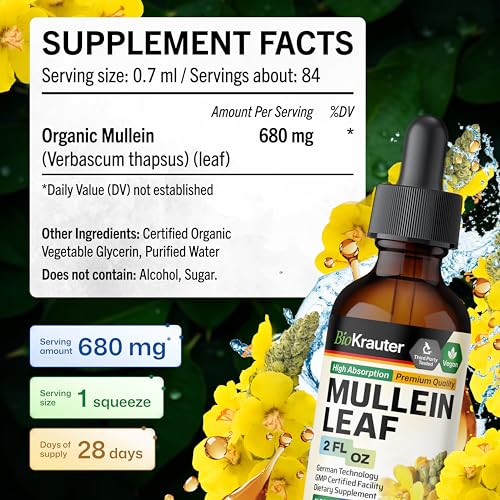 mullein leaf drops for natural detox