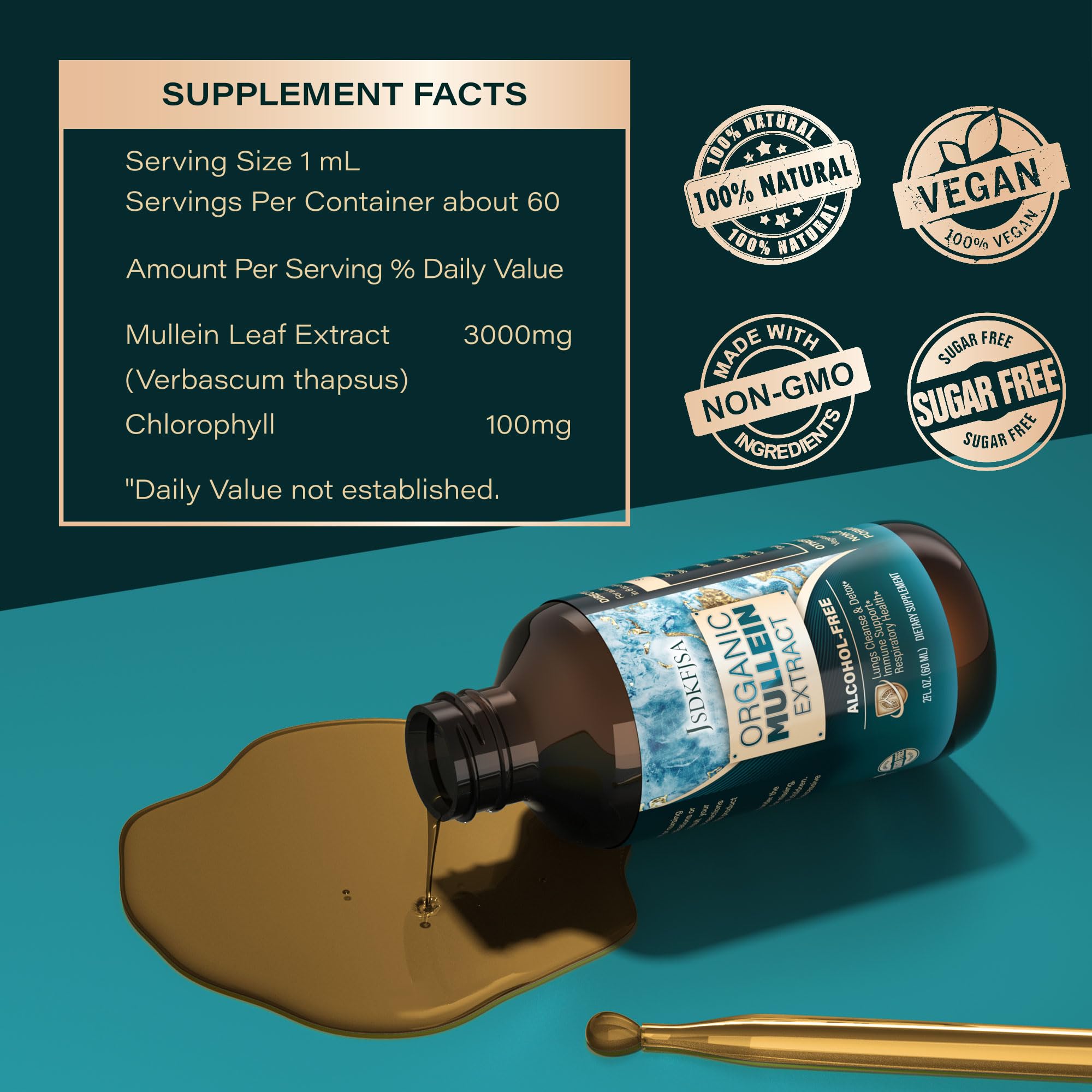 Mullein leaf extract for cleansing