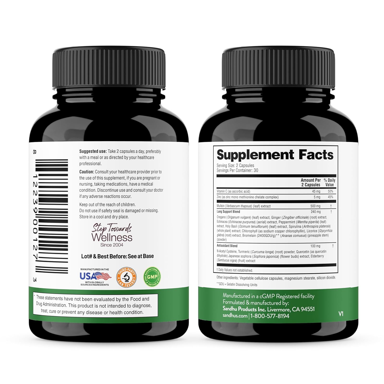 Mullein leaf extract for immune support