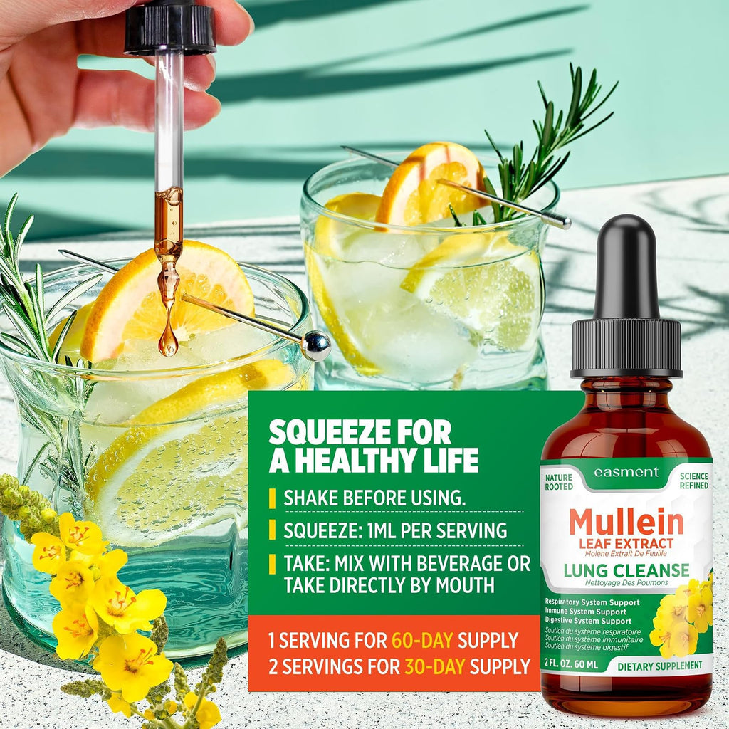 Mullein leaf extract for immune support