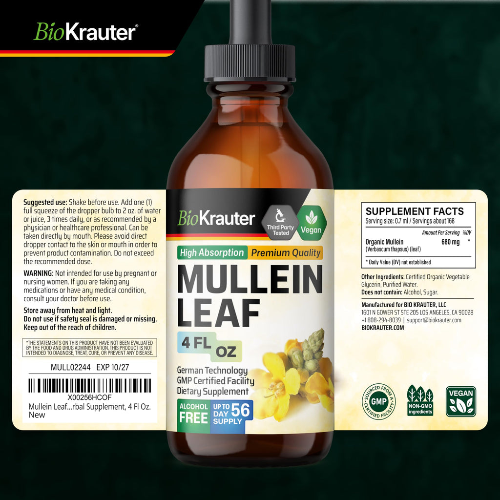 mullein leaf extract for natural healing