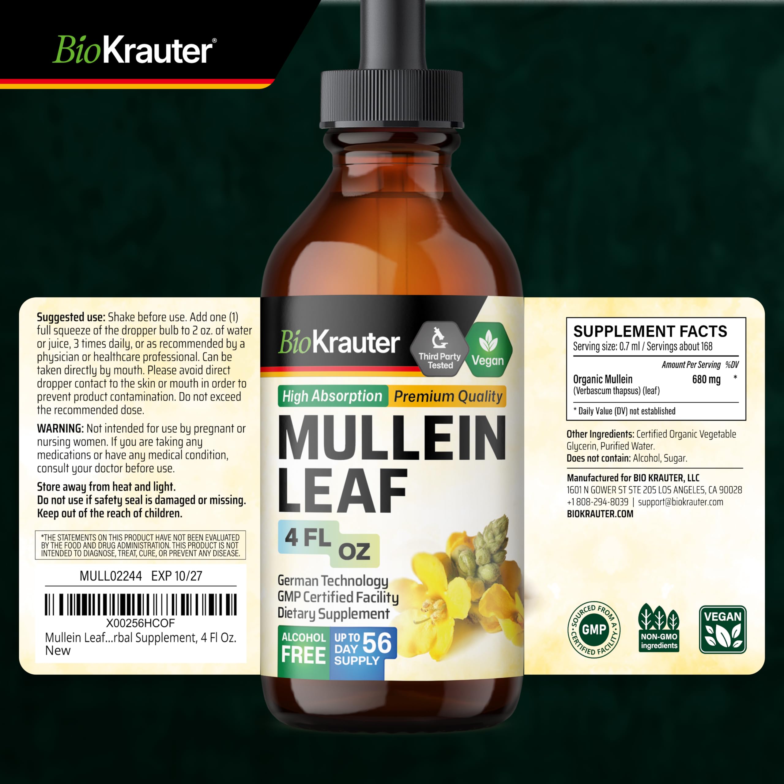 mullein leaf extract for natural healing