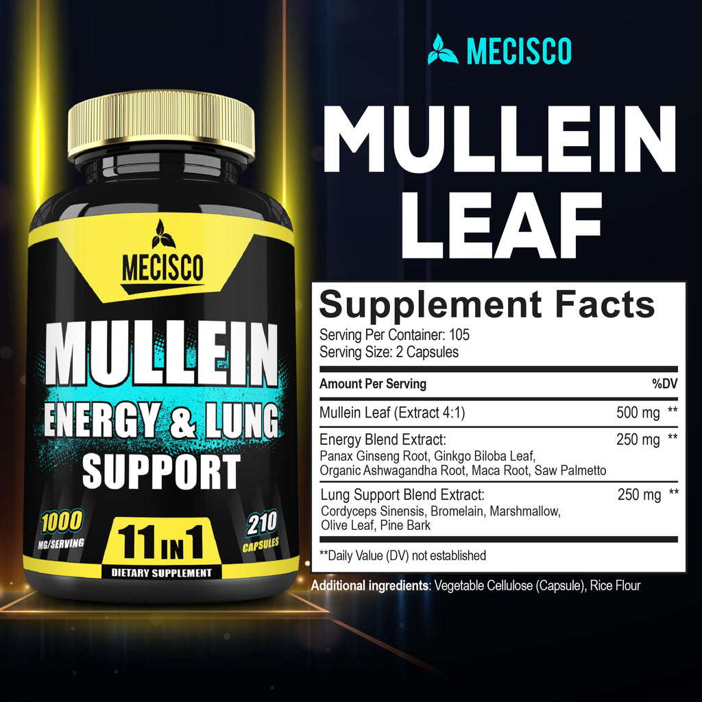 Mullein leaf extract for respiratory health