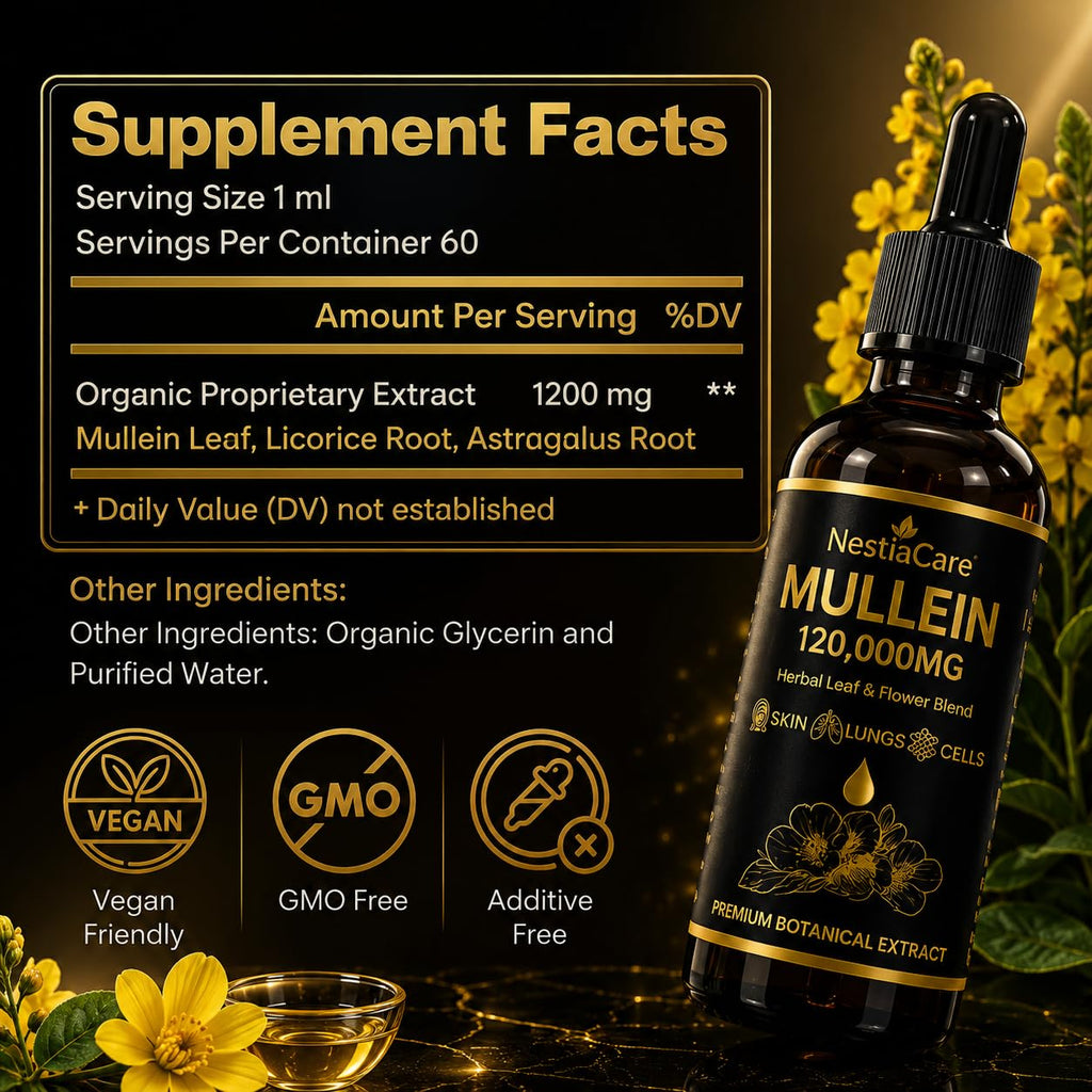 Mullein leaf extract for seasonal allergies