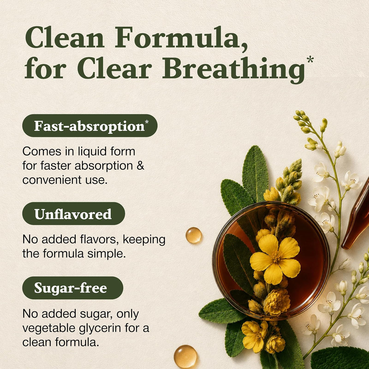 Mullein leaf extract for soothing coughs