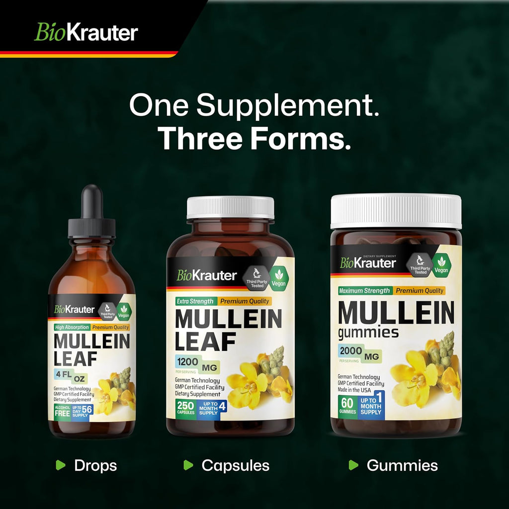Mullein leaf extract for soothing relief