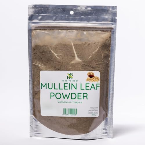Mullein leaf powder for herbal remedies