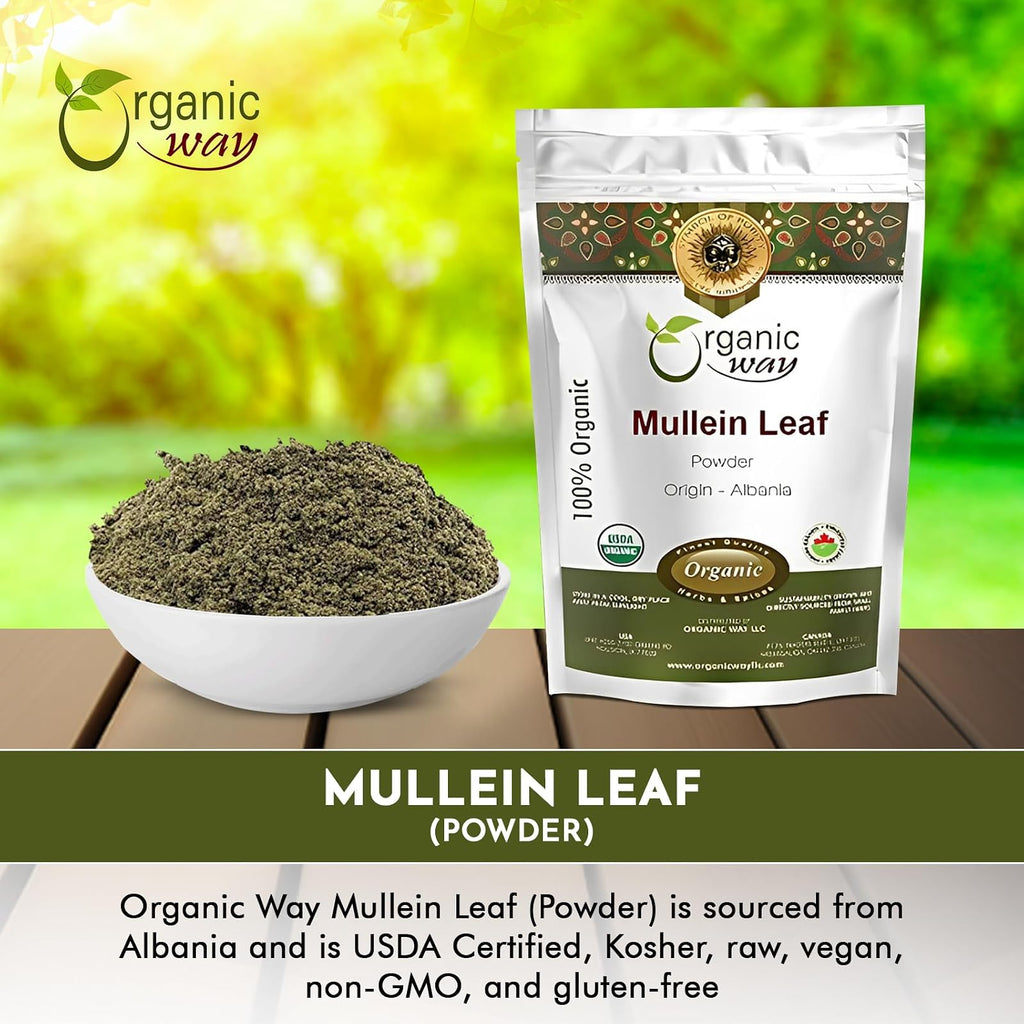 Mullein leaf powder for tea brewing