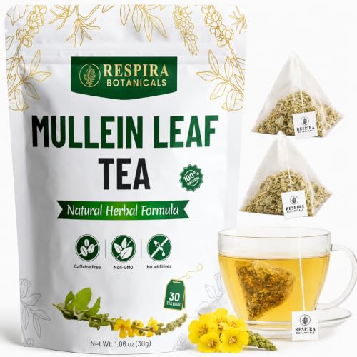 Mullein leaf tea bags for wellness