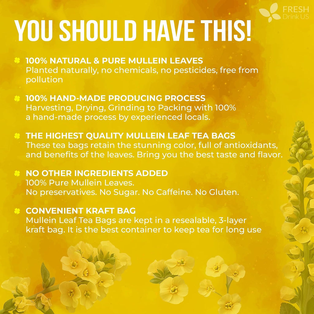 Mullein leaf tea for wellness