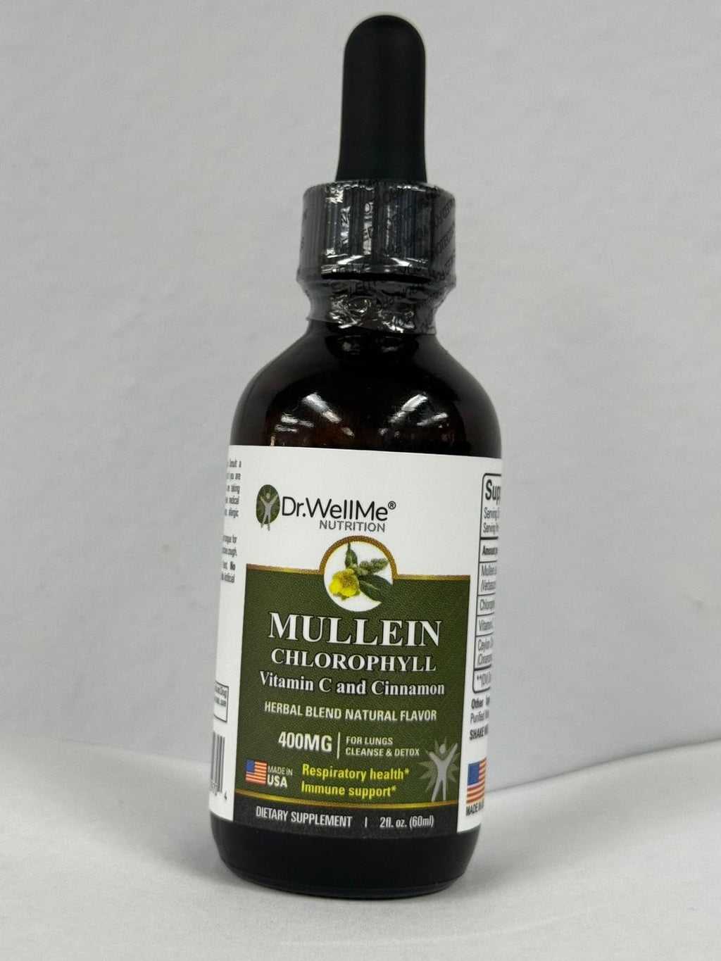 Mullein liquid for respiratory support