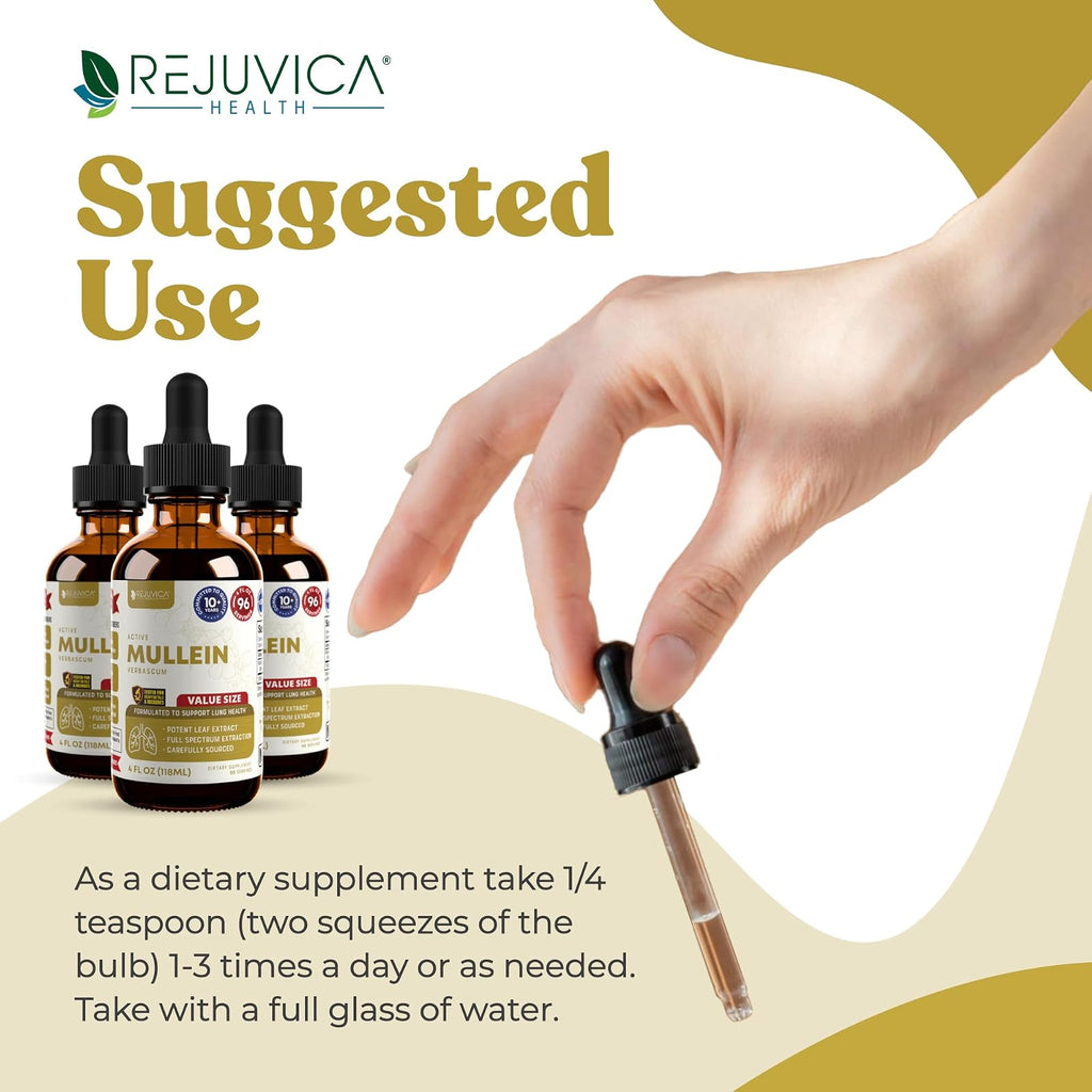 Mullein liquid for wellness boost