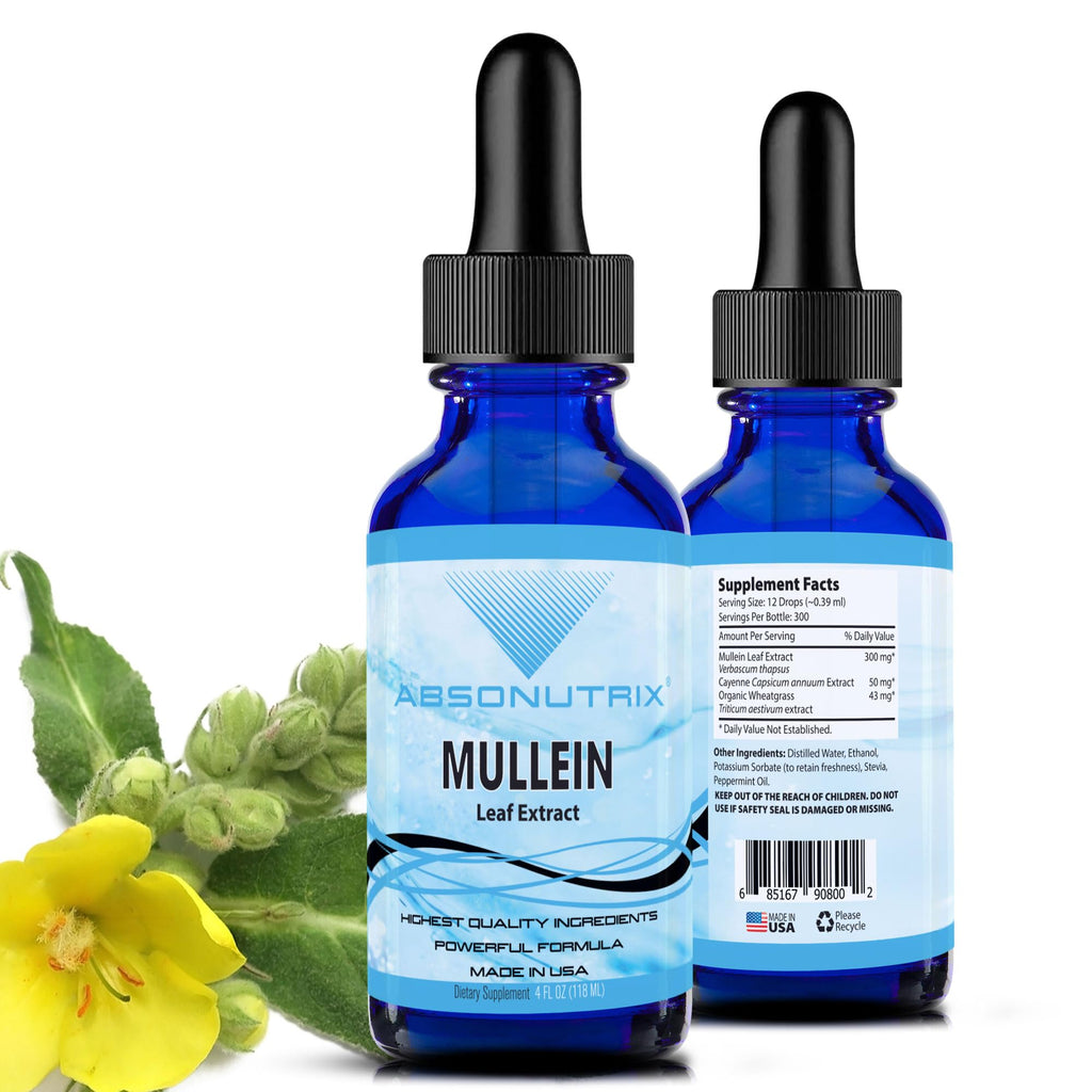 Mullein liquid supplement for throat health
