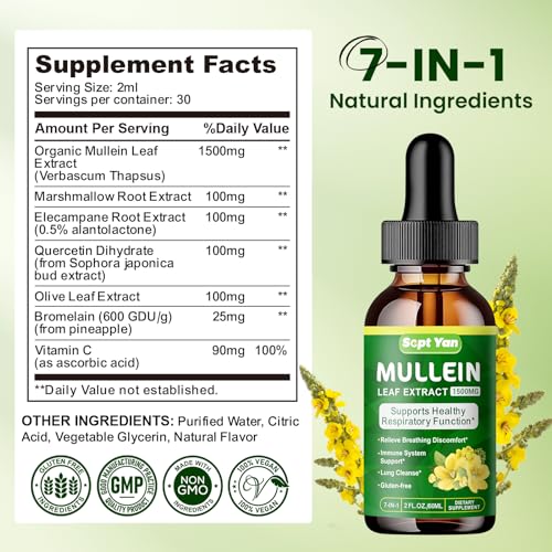 Mullein supplement for holistic health