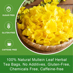 mullein tea bags for soothing throat