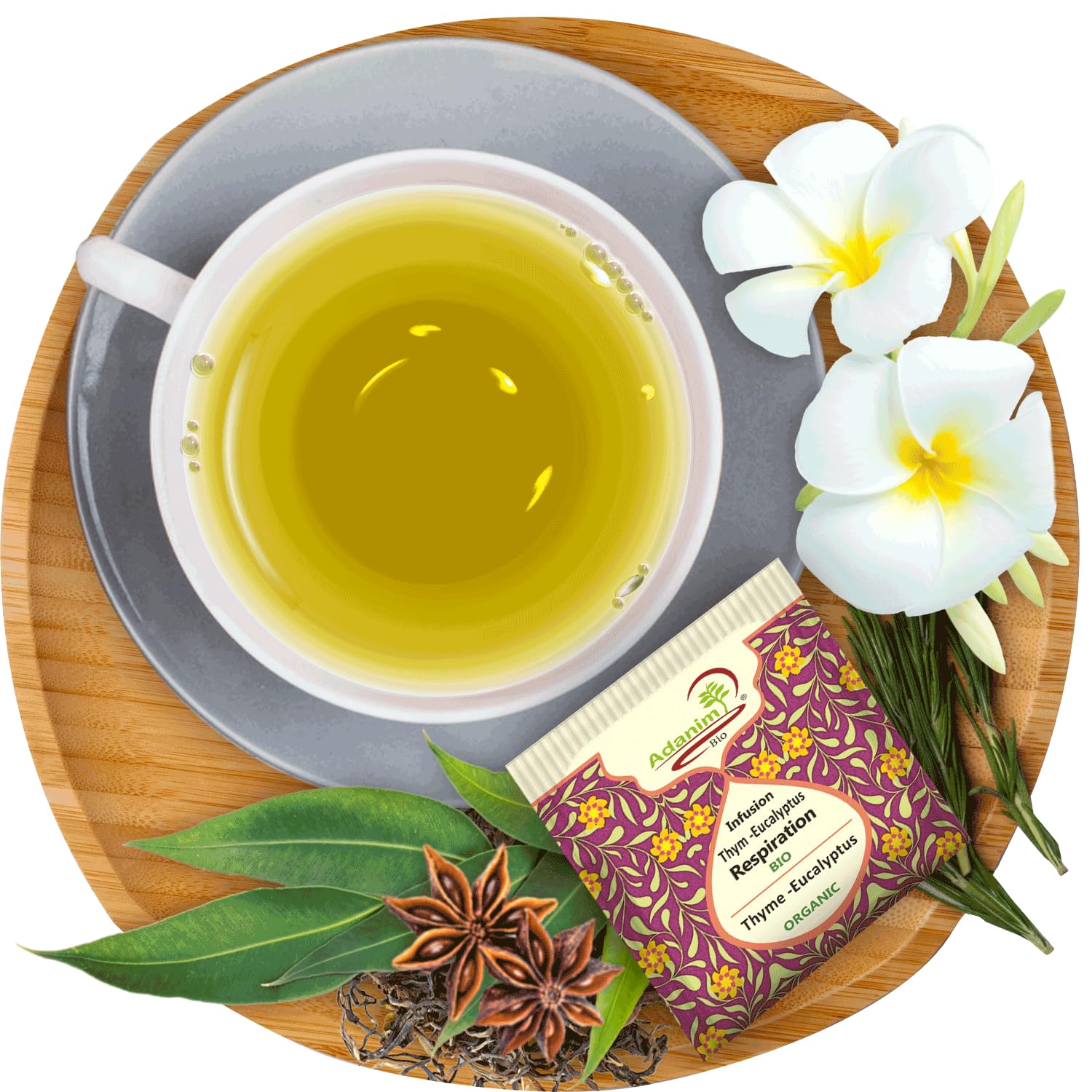 Mullein thyme eucalyptus herbal tea blend