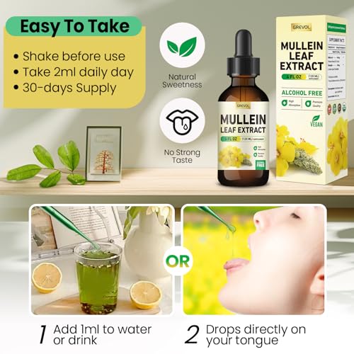 Mullein tincture for better breathing