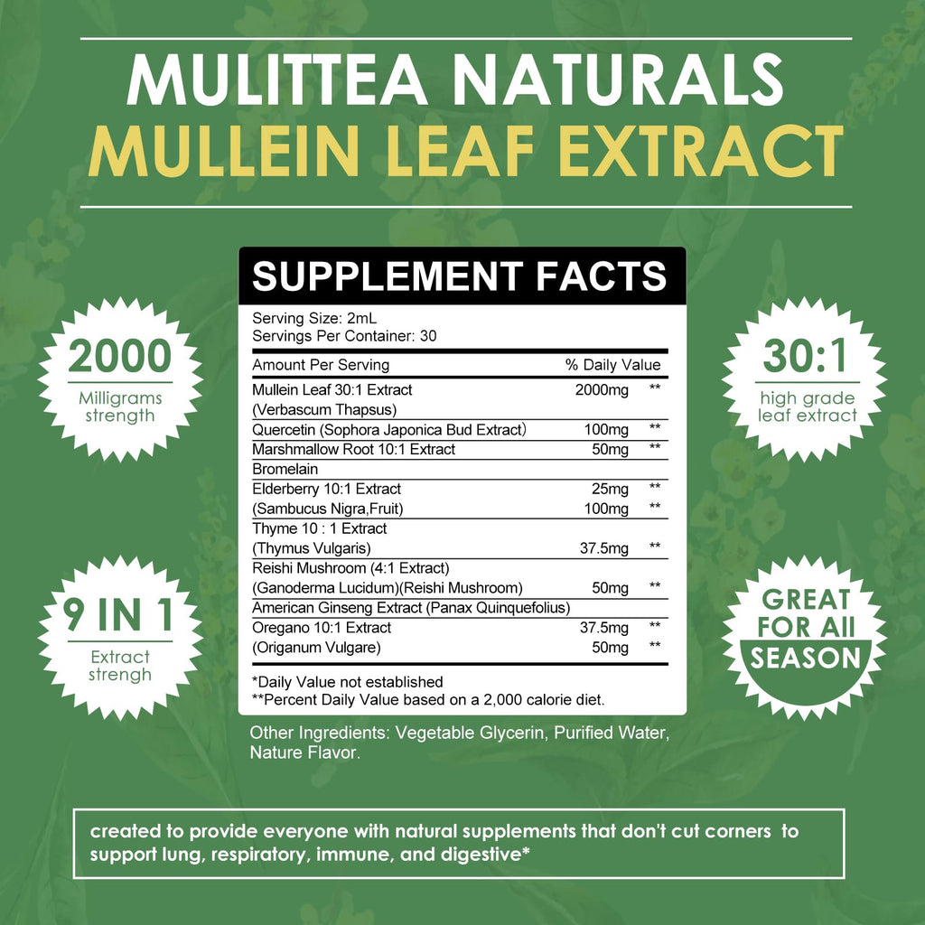 mullein tincture for smokers' relief