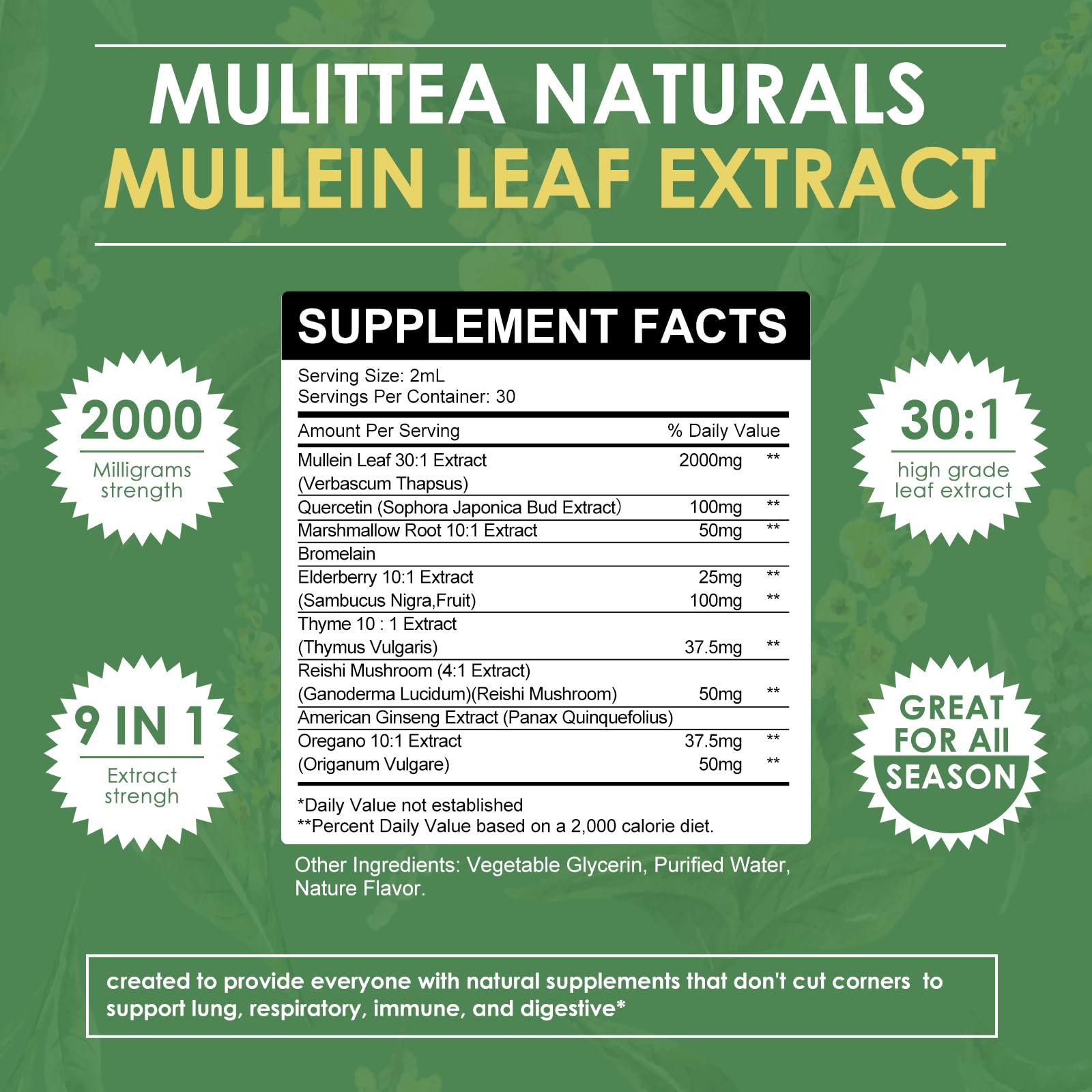 mullein tincture for smokers' relief