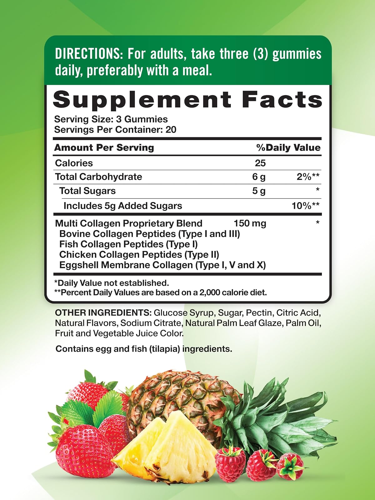 multi collagen gummies with Type I and II