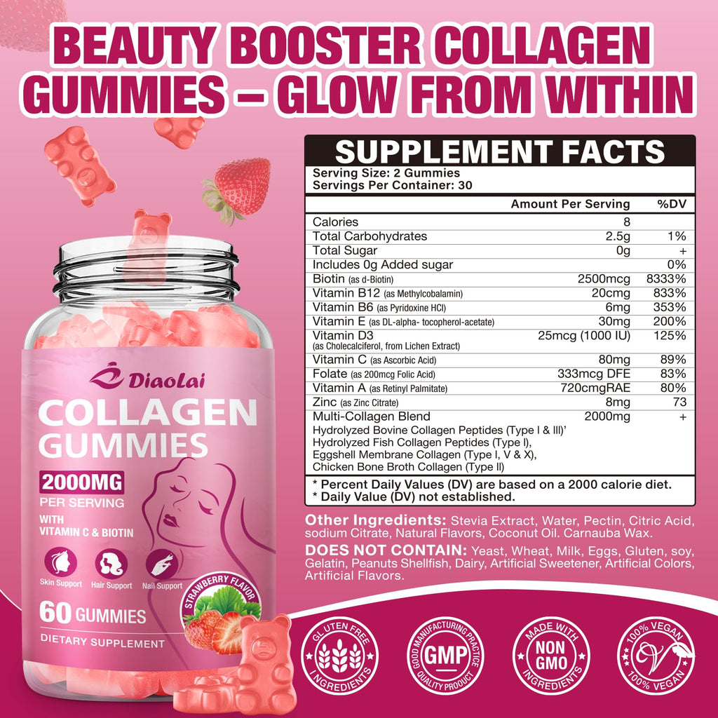 multi collagen gummies with types I to X