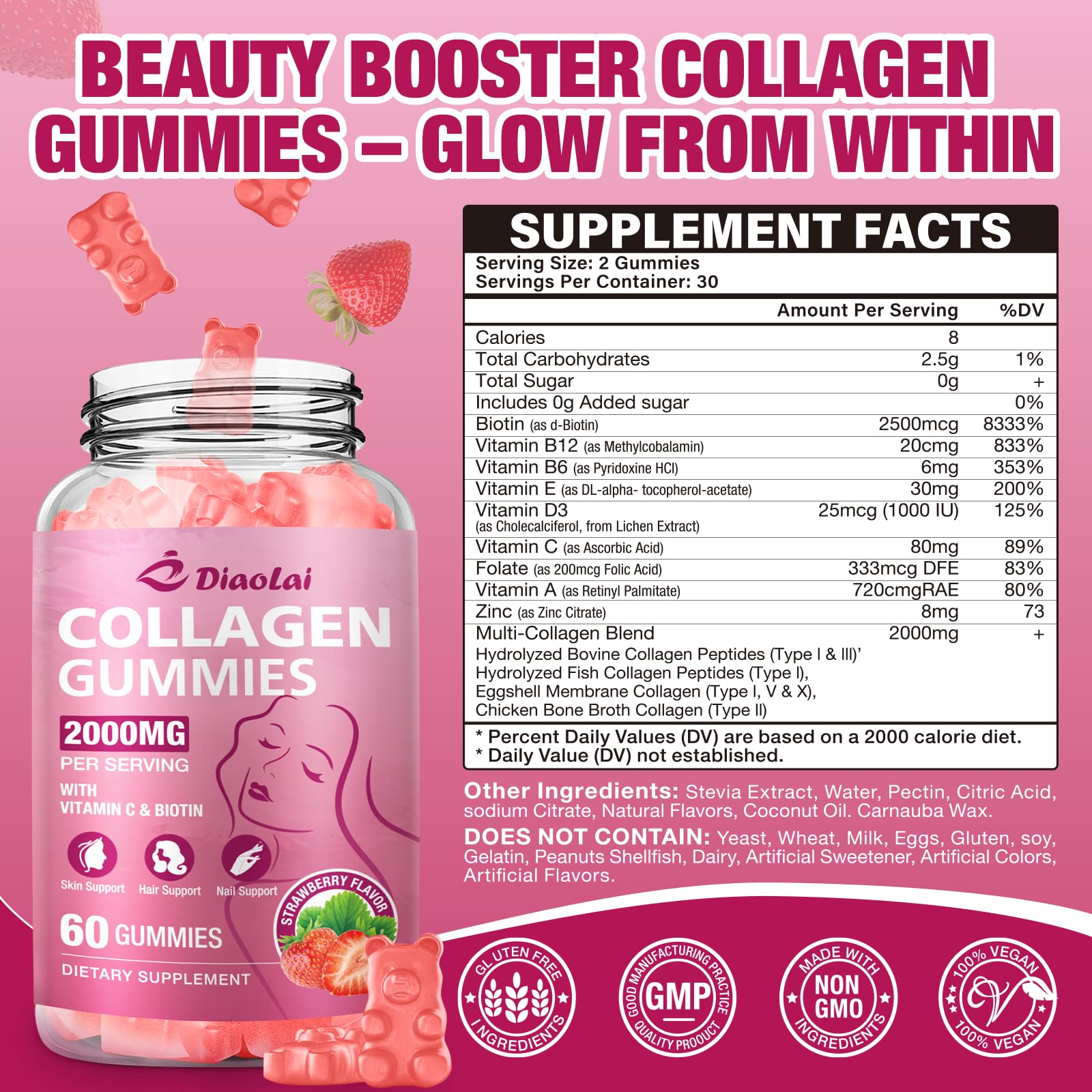 multi collagen gummies with types I to X