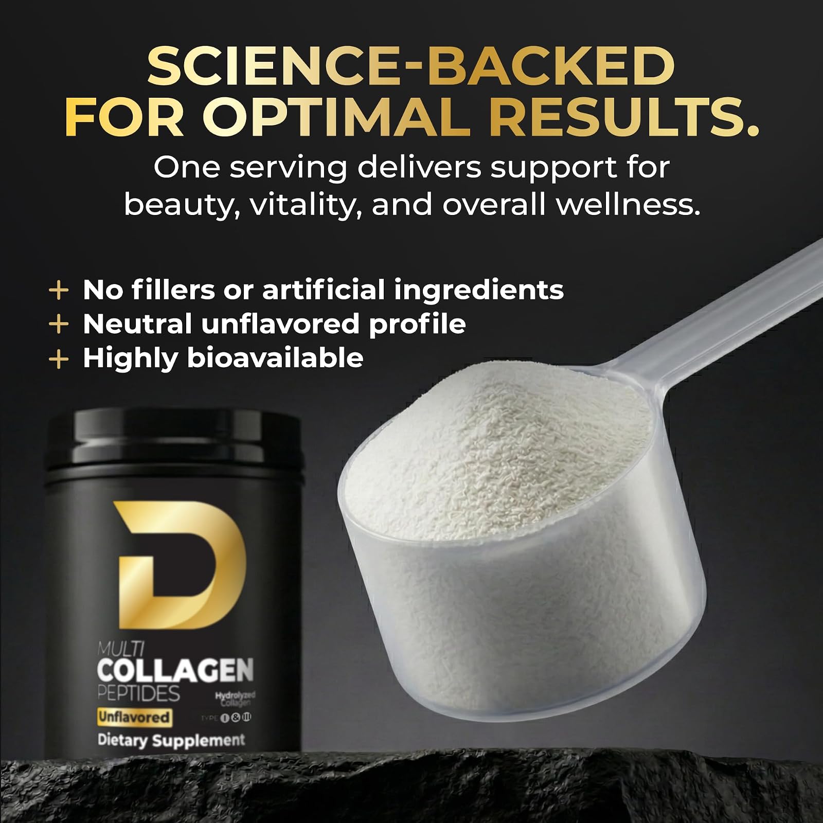 Multi collagen peptides for joint support