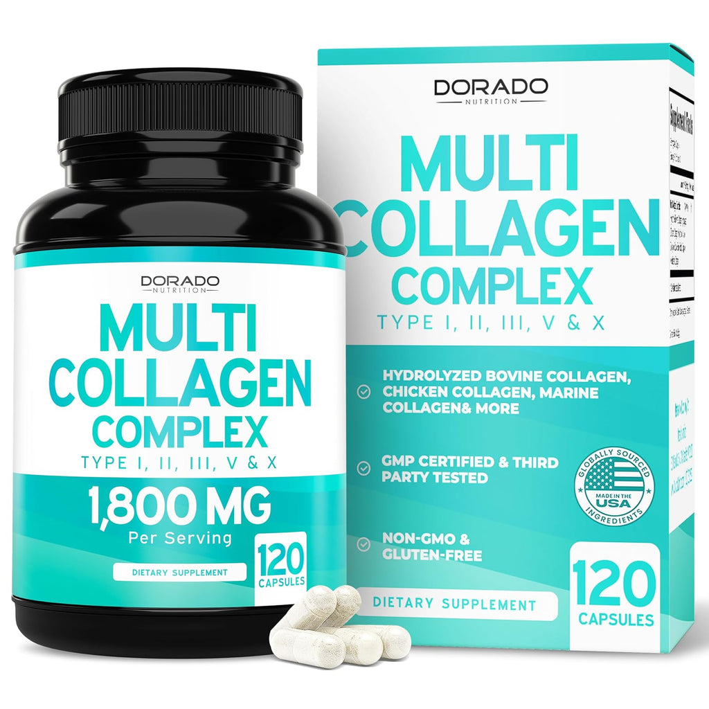 Multi collagen peptides for skin health