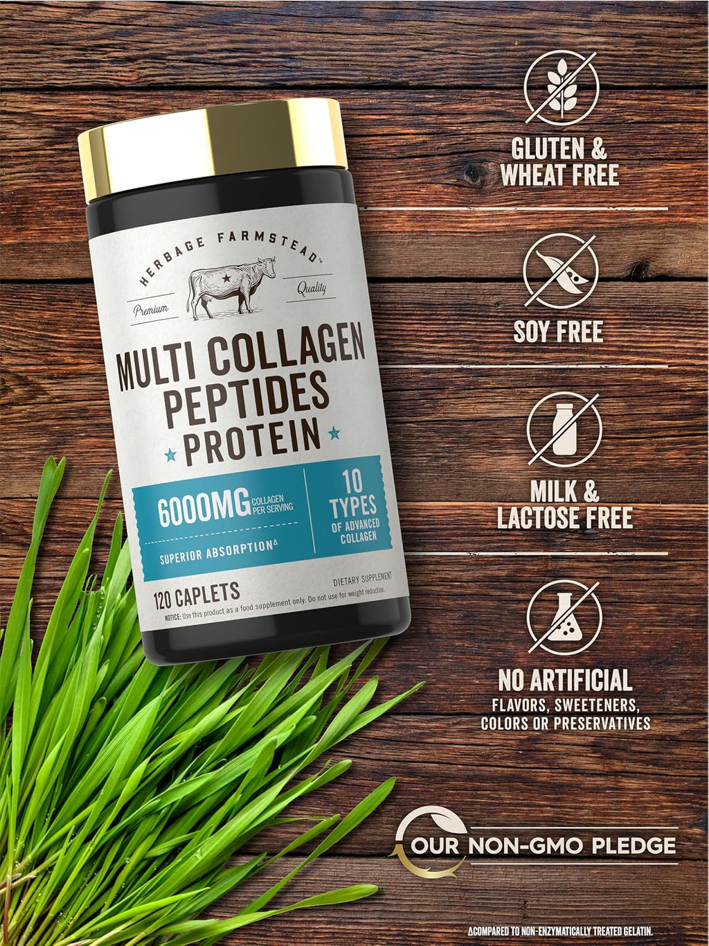 Multi collagen peptides for vitality