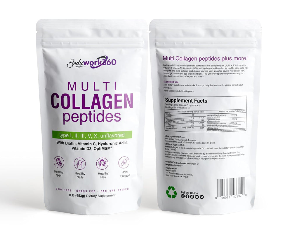 multi collagen peptides powder unflavored