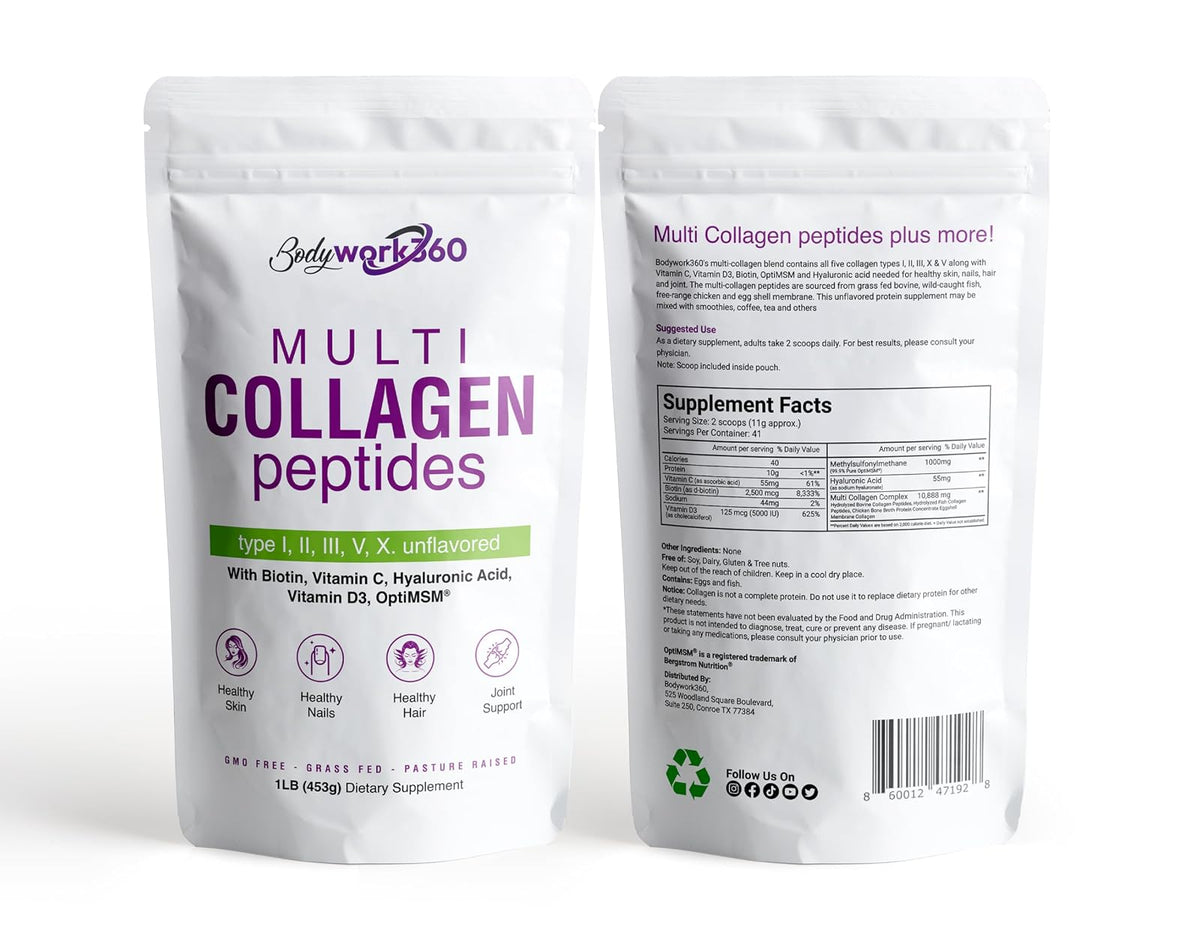 multi collagen peptides powder unflavored