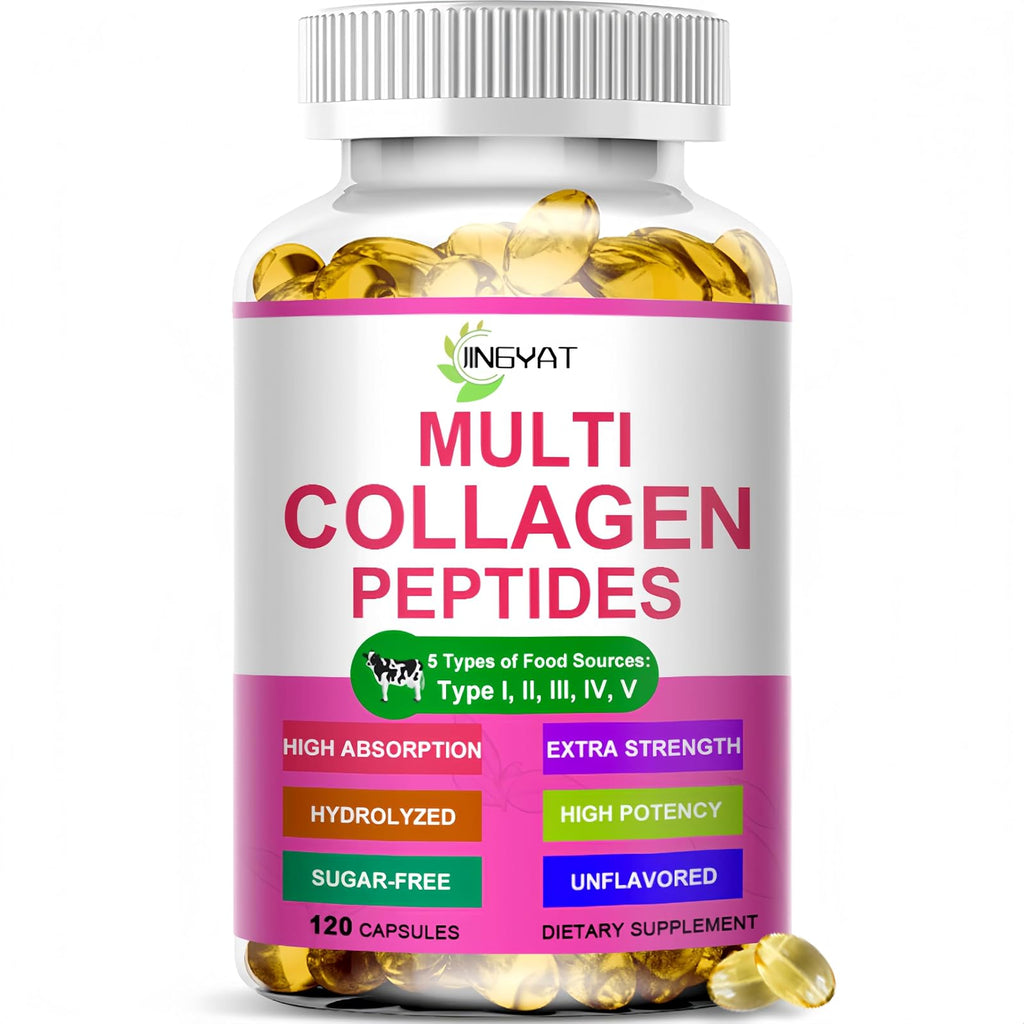 Multi collagen peptides softgels for beauty